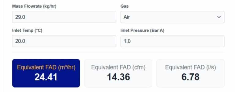 Air Compressor Performance Calculator | Anglian Compressors & Equipment Ltd
