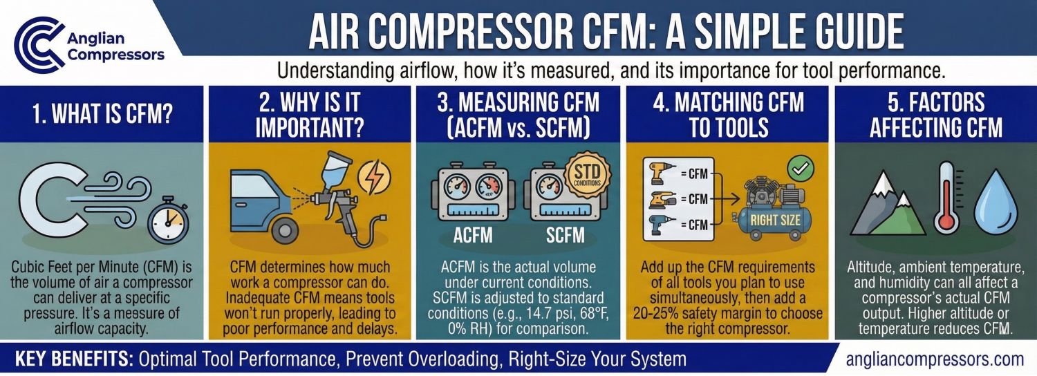 Air Compressor CFM | Anglian Compressors