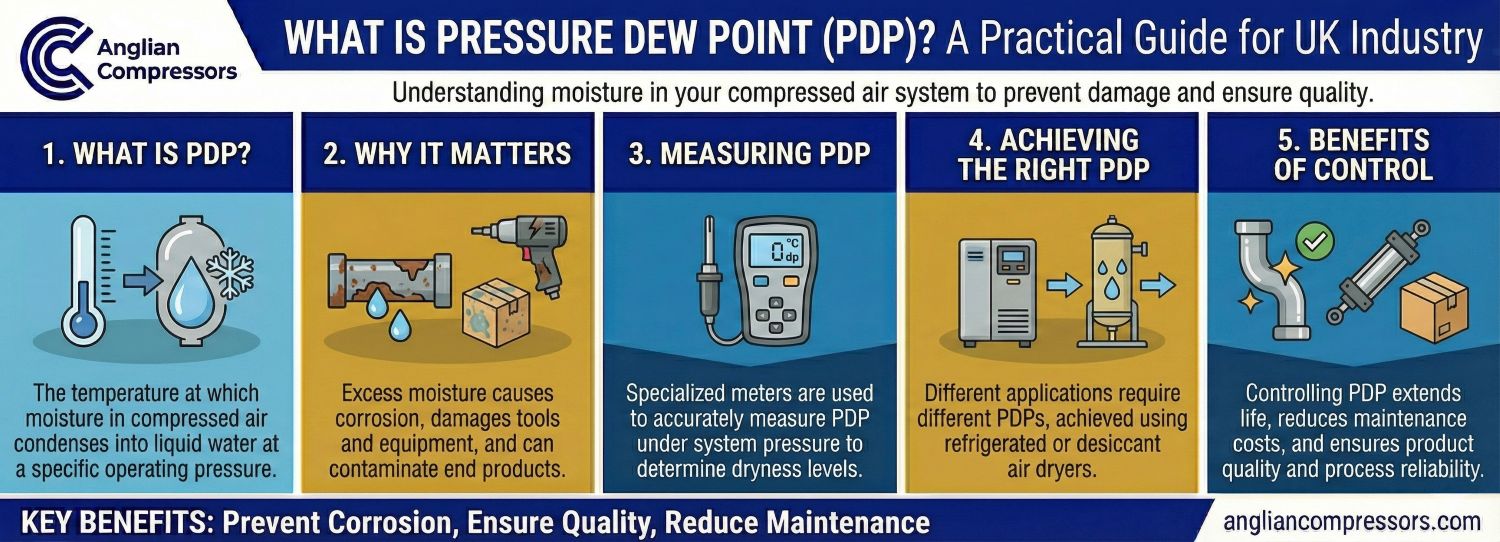 What is Pressure Dew Point? A Practical Guide for UK Industry | Anglian ...