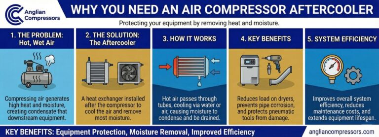 Why You Need an Air Compressor Aftercooler | Anglian Compressors